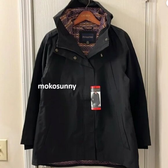 Pendleton | Jackets & Coats | Nwt Pendleton Ladies Rain Jacket Black ...